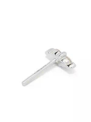 MARIA BLACK 14kt White Gold Diamond Piercing Single Earring