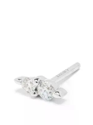 MARIA BLACK 14kt White Gold Diamond Piercing Single Earring