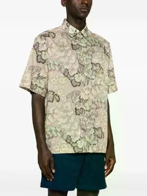Etro Pegaso-embroidered Floral-motif Shirt