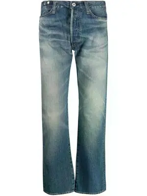 Junya Watanabe X Jean-michel Basquiat Printed Straight-leg Jeans