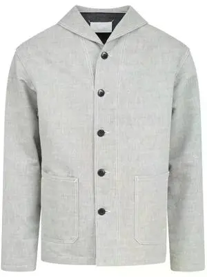 MAISON MARGIELA Cotton Shawl Collar Jacket - Neutrals