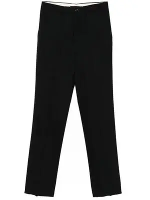 DELL'OGLIO Tapered Wool Blend Trousers
