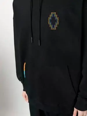 COUNTY OF MILAN Cross-embroidered Drawstring Hood