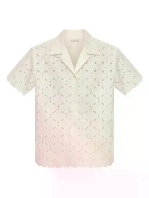 Moncler Broderie Anglaise Shirt - White