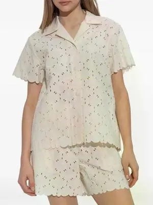 Moncler Broderie Anglaise Shirt - White