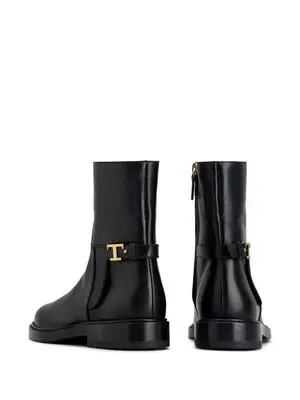 TOD'S Timeless Leather Ankle Boots