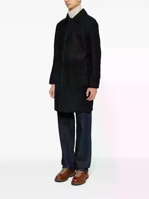 Brioni Single-breasted Leather Coat