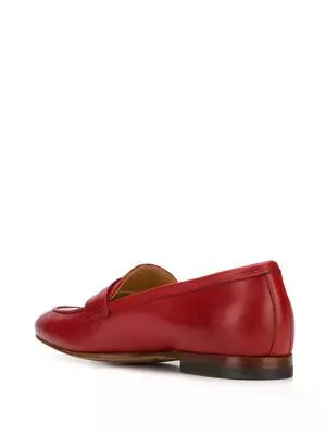 SCAROSSO Valeria Penny Loafers In Calf Leather