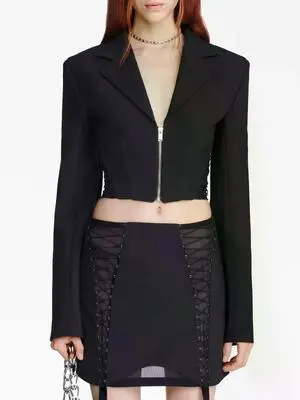 DION LEE Zipped Cropped Blazer