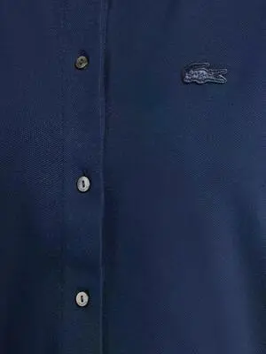 Lacoste Logo-patch Cotton Dress - Blue
