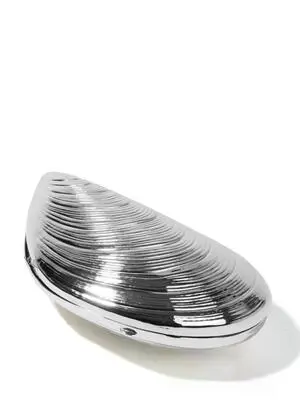 Simkhai Bridget Shell-shaped Clutch - Silver