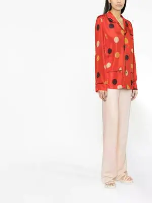 Aspesi Dot-print Silk Shirt