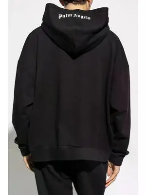 Palm Angels Logo-embroidered Hoodie
