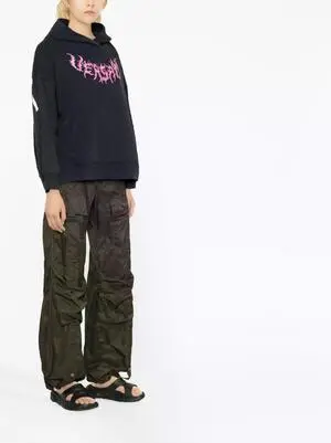 Versace Logo Print Cotton Hoodie