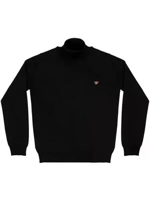 PELO FOUNDATION Dog Appliqué High Neck Jumper - Black