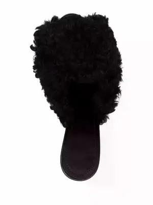 Giambattista Valli Shearling Strap Sandals