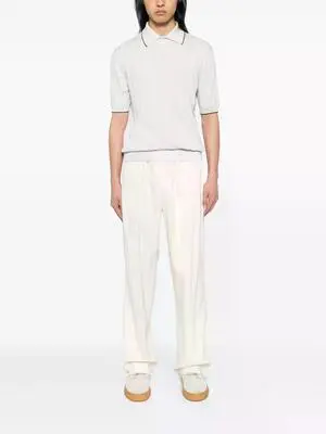 CRUCIANI Cotton Polo Shirt - Grey