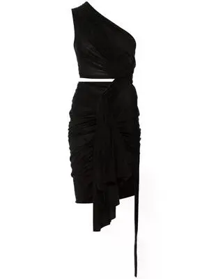 Rick Owens Draped Mini Dress - Black