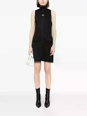 COURREGES Interlock Logo-embroidered Minidress