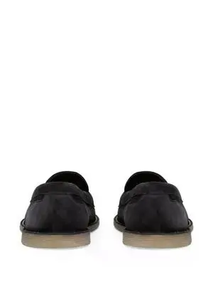 Dolce & Gabbana Suede Loafers With Dg Logo