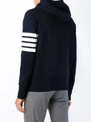 Thom Browne 4-bar Zip-up Hoodie - Blue
