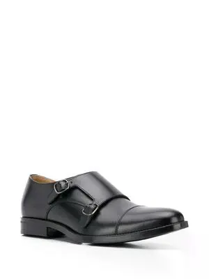 SCAROSSO Monk Strap Shoes - Black