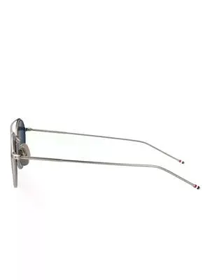 Thom Browne Titanium Round Frame Sunglasses