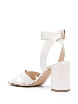 Casadei Emily Viky 80mm Patent Leather Sandals