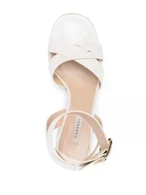 Casadei Emily Viky 80mm Patent Leather Sandals