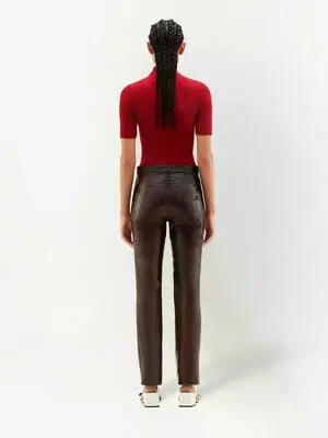 COURREGES Re-edition Rib-knit High Neck Sweater