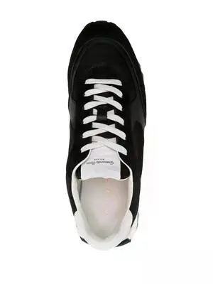 GIANVITO ROSSI Suede And Shell Trimmed Sneakers - Black
