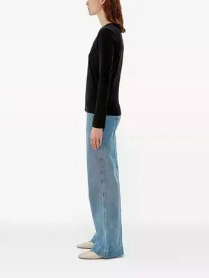 Another Tomorrow Crew Neck Long Sleeve T-shirt