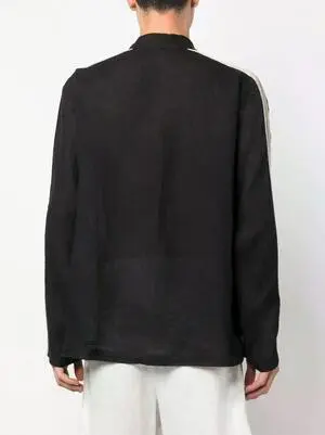 Palm Angels Pa Monogram-print Linen Shirt