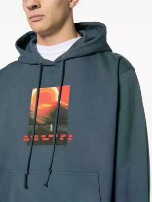 Helmut Lang Graphic Print Cotton Hoodie