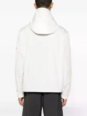 Moncler Zip-up Hooded Jacket With Logo Patch