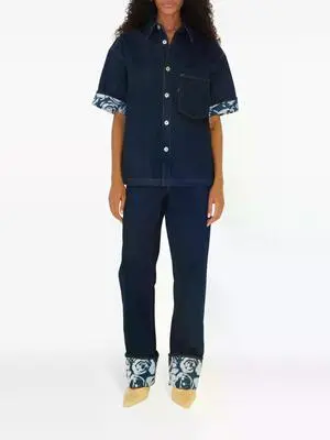 Burberry Straight-leg Jeans With Logo Patch