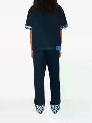 Burberry Straight-leg Jeans With Logo Patch