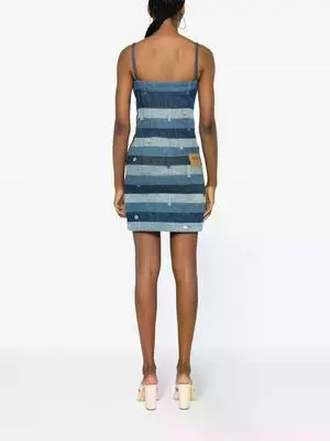 Moschino Patchwork Denim Minidress