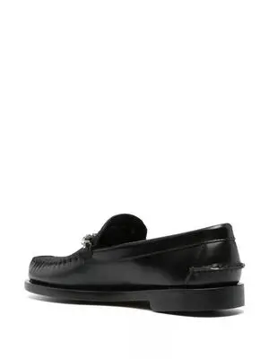 FORTE_FORTE Crystal-embellished Loafers - Black