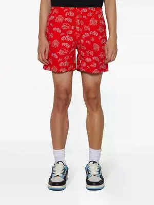 Vilebrequin Mistral Hermit Crabs-print Swim Shorts - Red