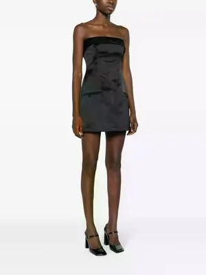 Philosophy Di Lorenzo Serafini Strapless Satin Mini Dress