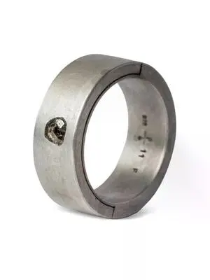 PARTS OF FOUR Sistema Diamond-slab Ring - Silver