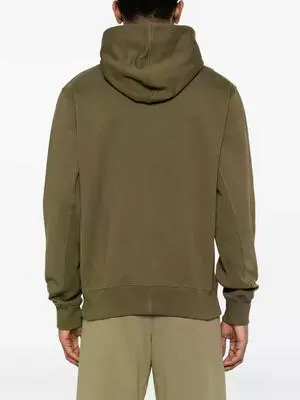 Helmut Lang Logo-print Cotton Hoodie - Brown