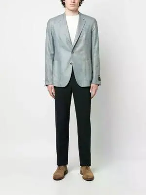 Zegna Single-breasted Blazer - Blue