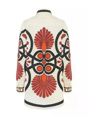 La DoubleJ Geometric Print Cotton Shirt