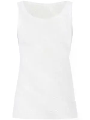 Proenza Schouler Kiki Perforated Cotton Tank Top