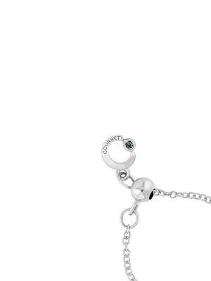 COURBET 18kt Recycled White Gold Laboratory-grown Diamond Chain Ring - Silver