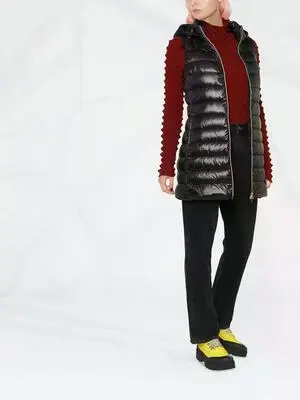 Herno Quilted Hooded Gilet - Black