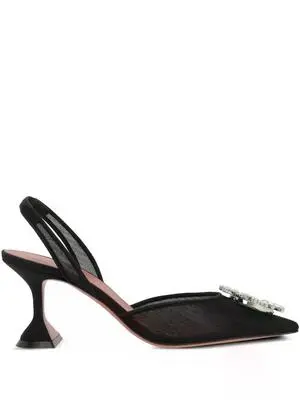 Amina Muaddi 70mm Begum Pumps - Black