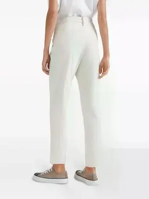 Brunello Cucinelli Stretch-cotton Capri Trousers